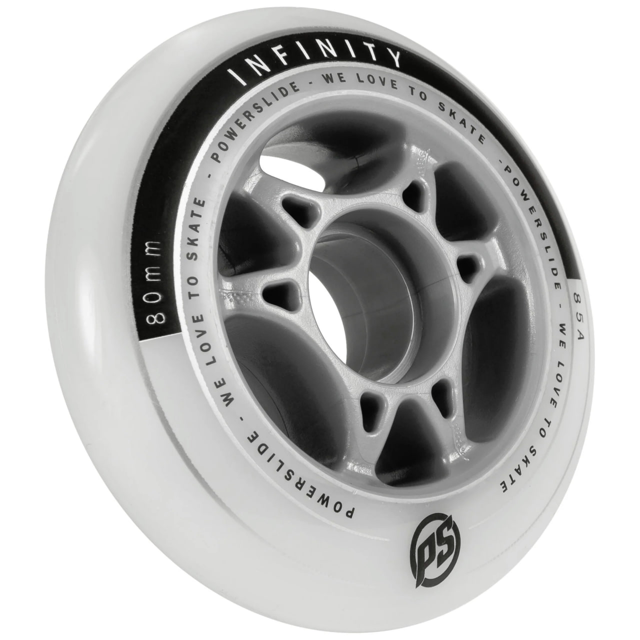 Колеса для роликовых коньков Powerslide Infinity II 80/85A Silver/Grey ...