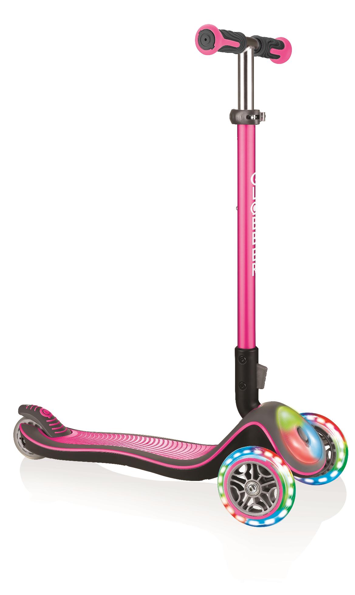 Детский самокат Globber Elite Deluxe Flash Lights - 2020 Pink ...
