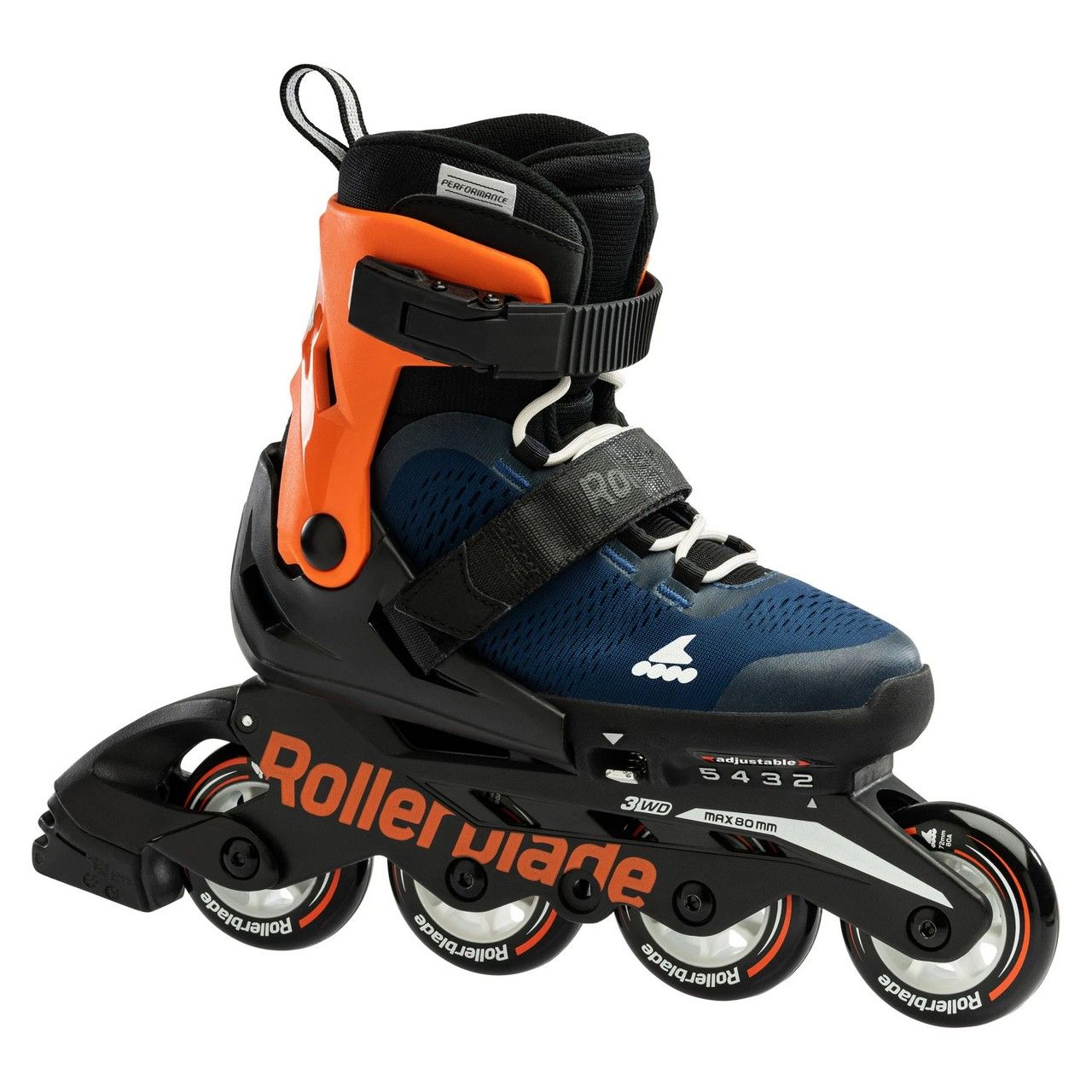 Детские ролики Rollerblade Microblade - 2022 Midnight Blue/Warm Orange ...
